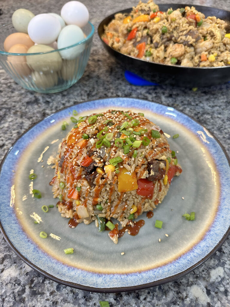 Surf & Turf Fried Rice - American Egg Board